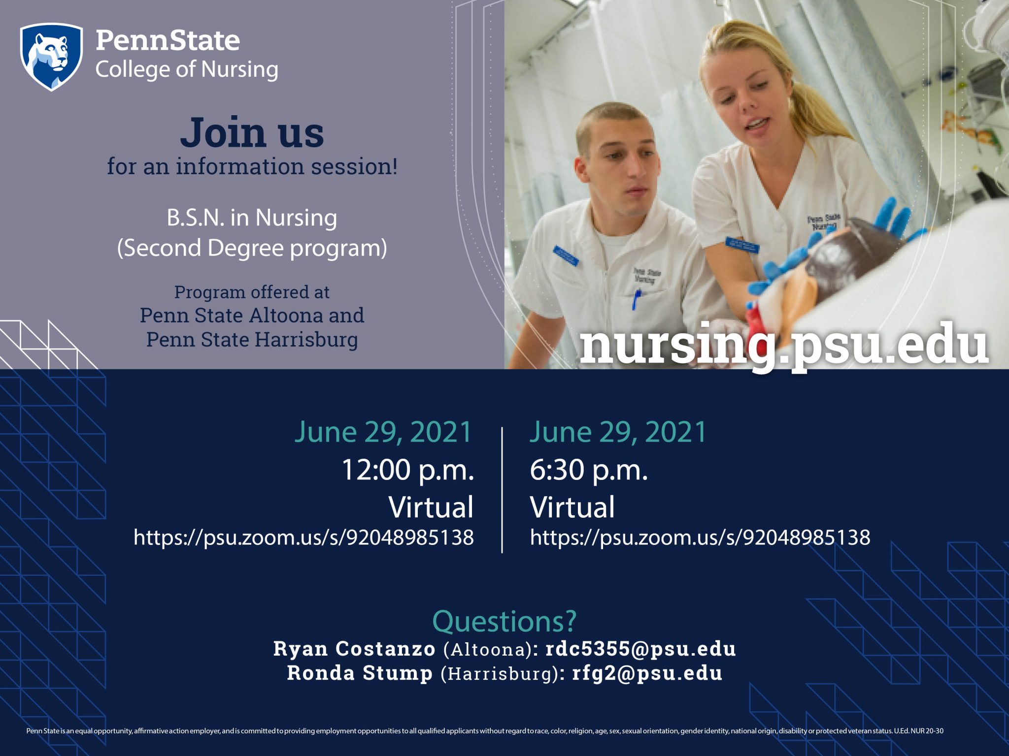 Second Degree in Nursing Info SessionPenn State Ross and Carol Nese ... Second Degree in Nursing Info SessionPenn State Ross and Carol Nese ...